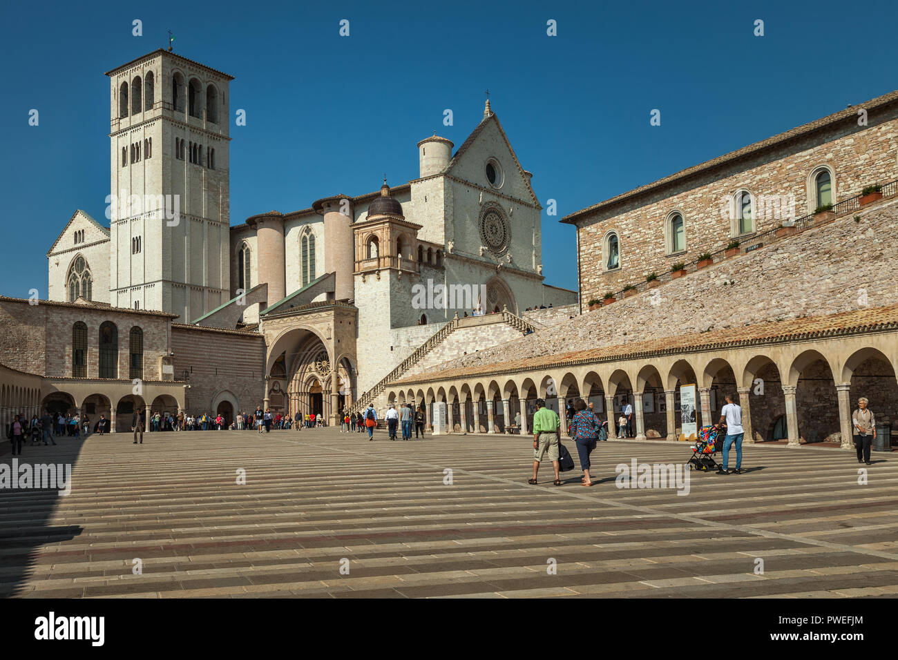 Basilica San Francesco Town Assisi High Resolution Stock Photography ...