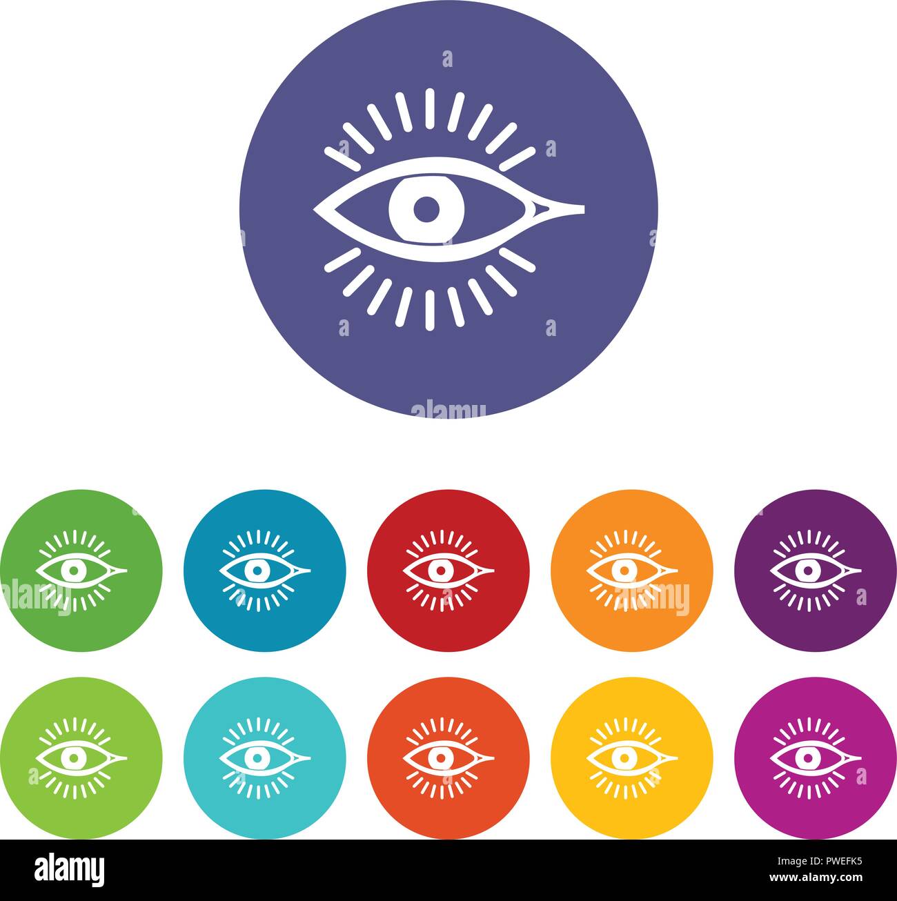 Eye icon, simple style Stock Vector Image & Art - Alamy