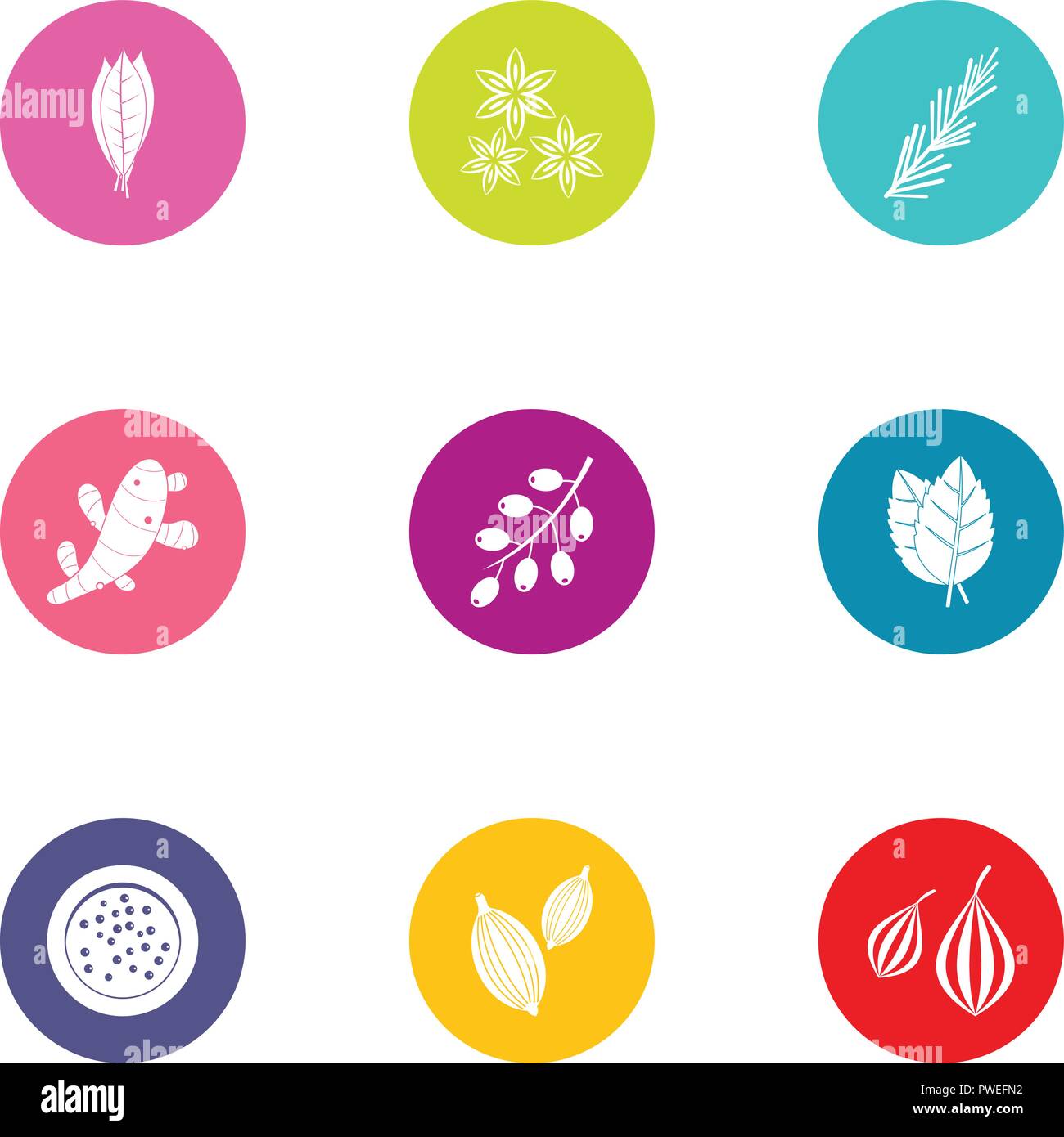 Stick icons set, flat style Stock Vector Image & Art - Alamy