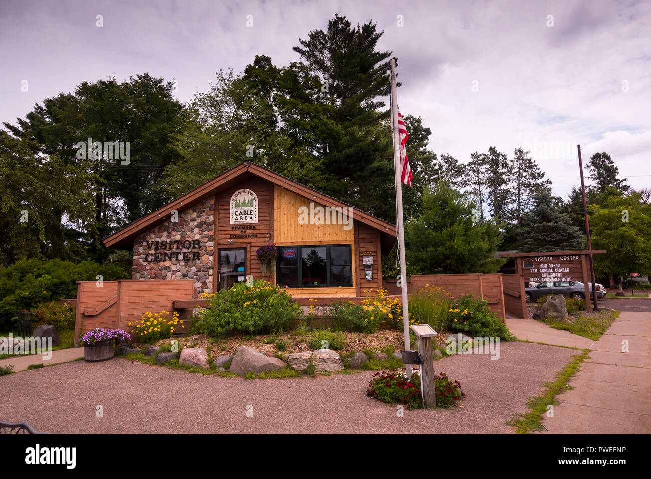 Downtown Cable, Wisconsin Stock Photo - Alamy