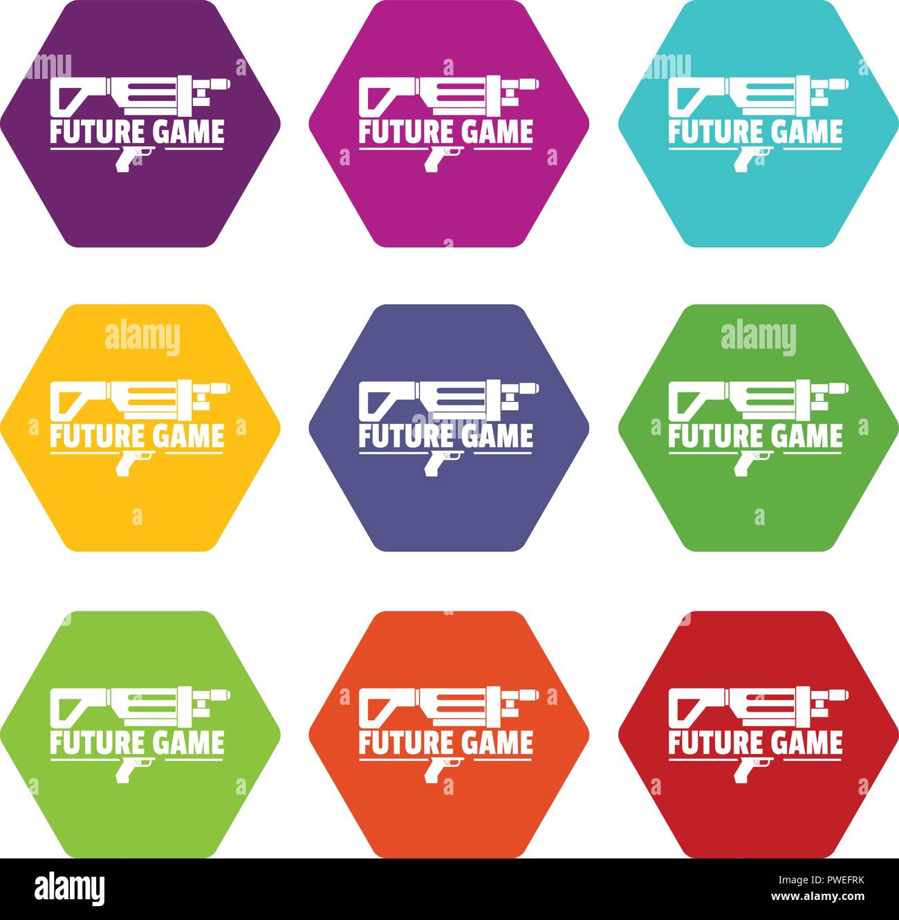 Future game icons set 9 vector Stock Vector Image & Art - Alamy
