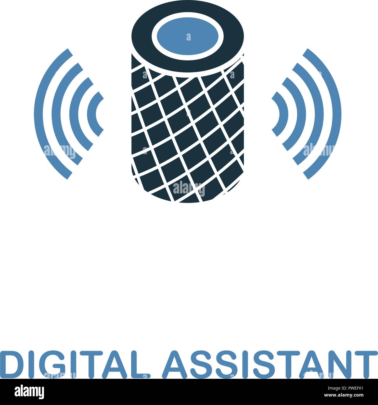 Digital Assistant icon in two colors design. Premium style from smart ...