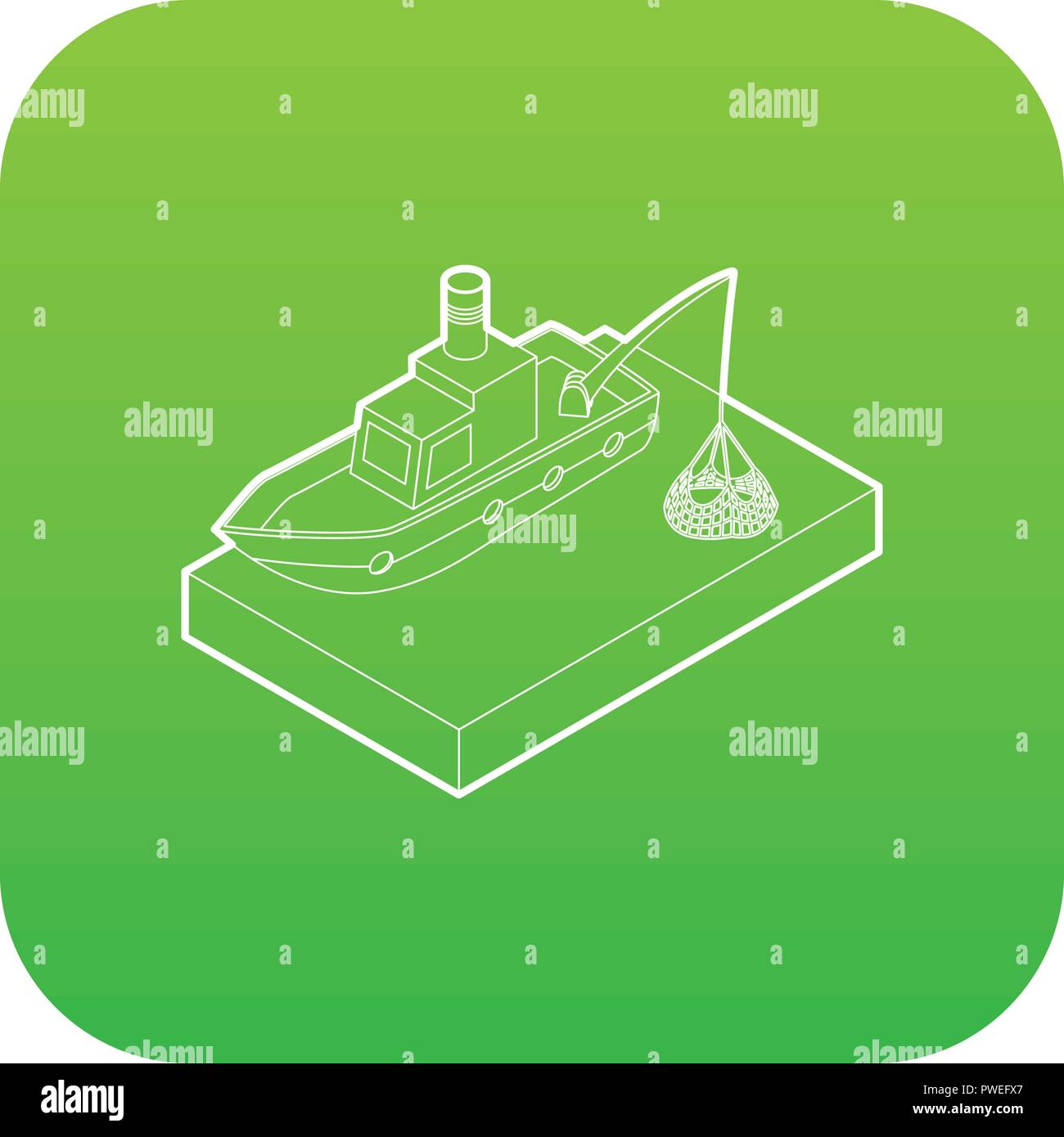 Green trawler Stock Vector Images - Alamy