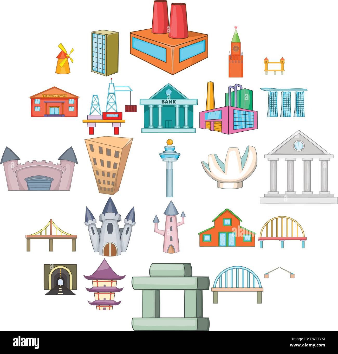 Framework icons set, cartoon style Stock Vector Image & Art - Alamy