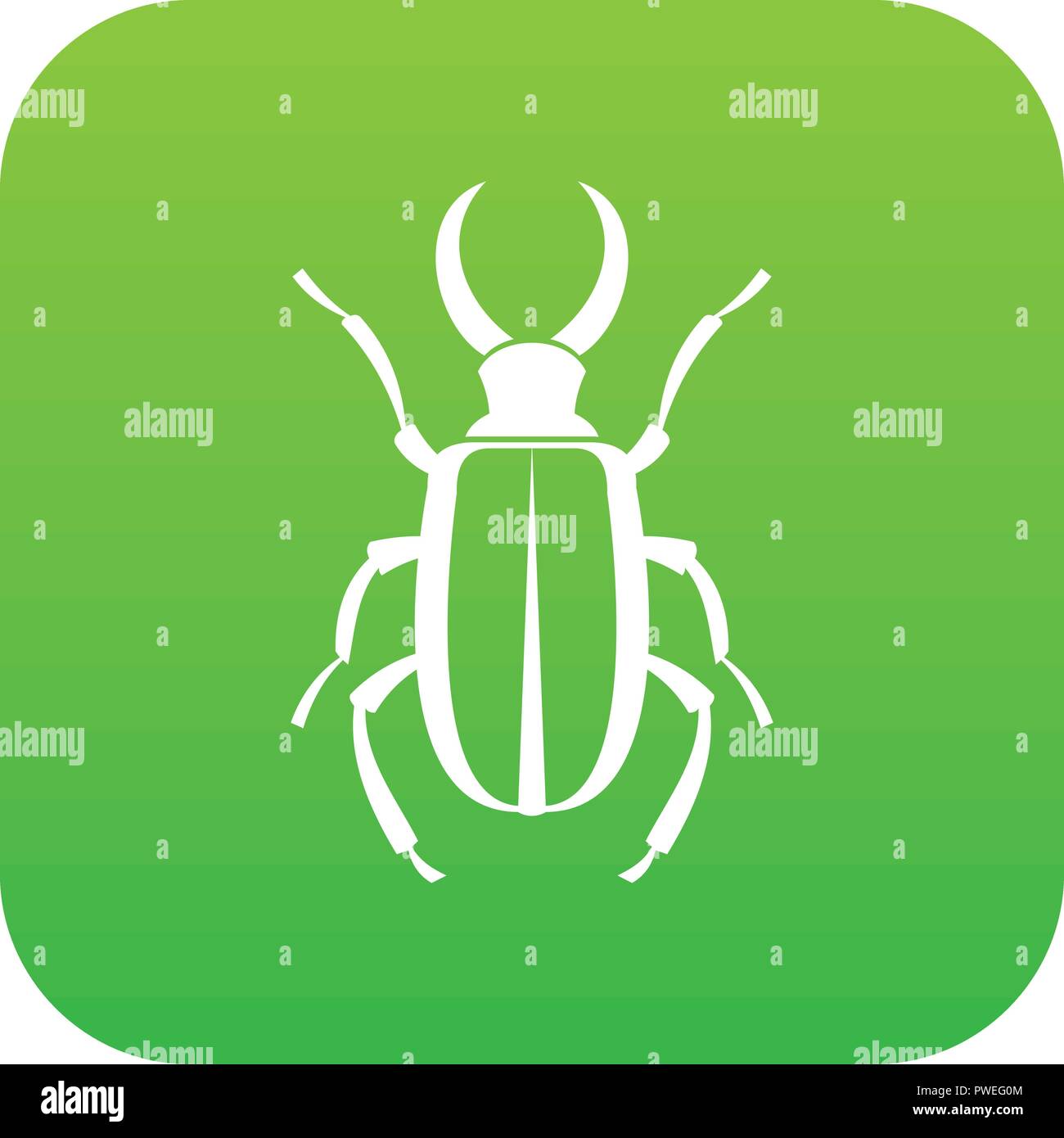Lucanus cervus icon digital green Stock Vector Image & Art - Alamy