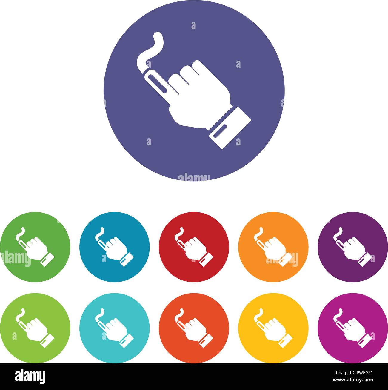 Hand click icon, simple black style Stock Vector Image & Art - Alamy