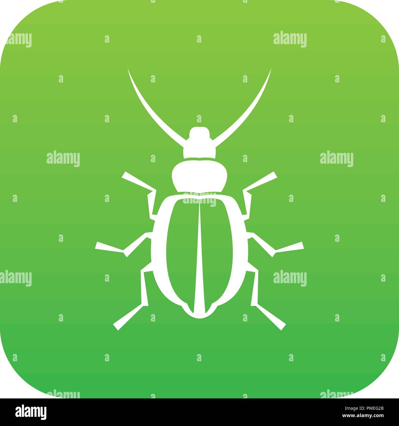 Beetle icon digital green Stock Vector Image & Art - Alamy
