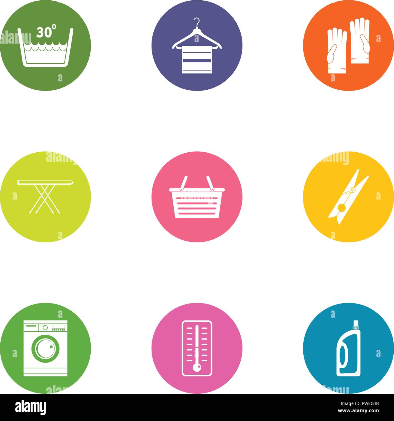 Woman washing linen Stock Vector Images - Alamy