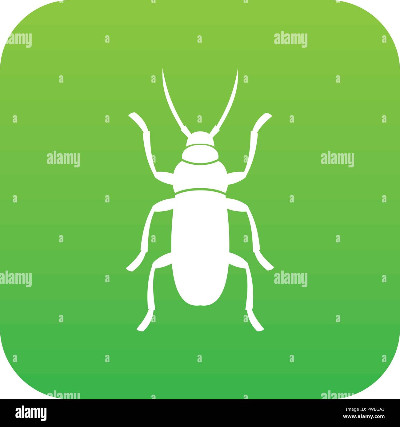 Beetle bug icon digital green Stock Vector Image & Art - Alamy