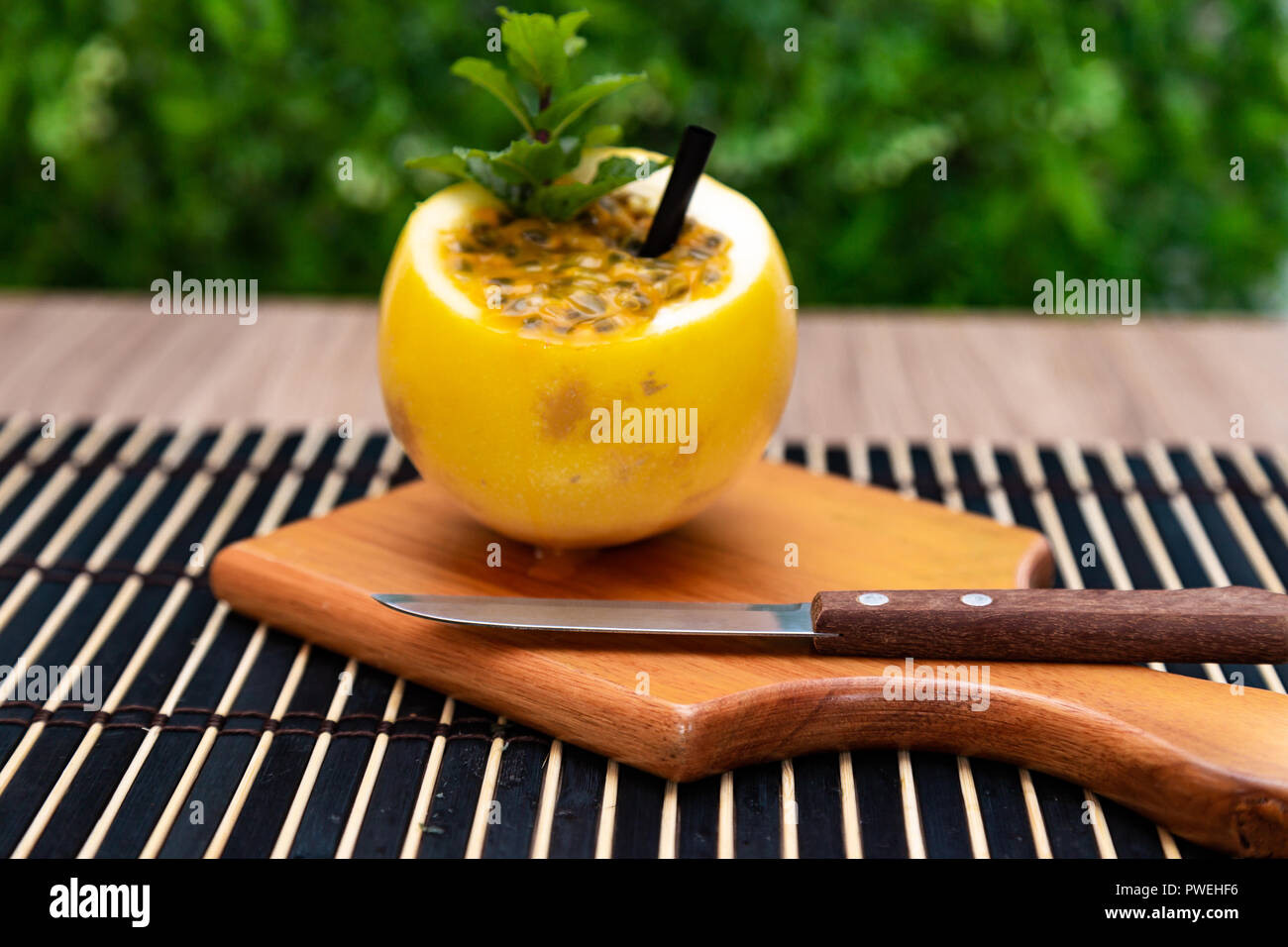 delicious typical Brazilian maracuja drink Stock Photo - Alamy