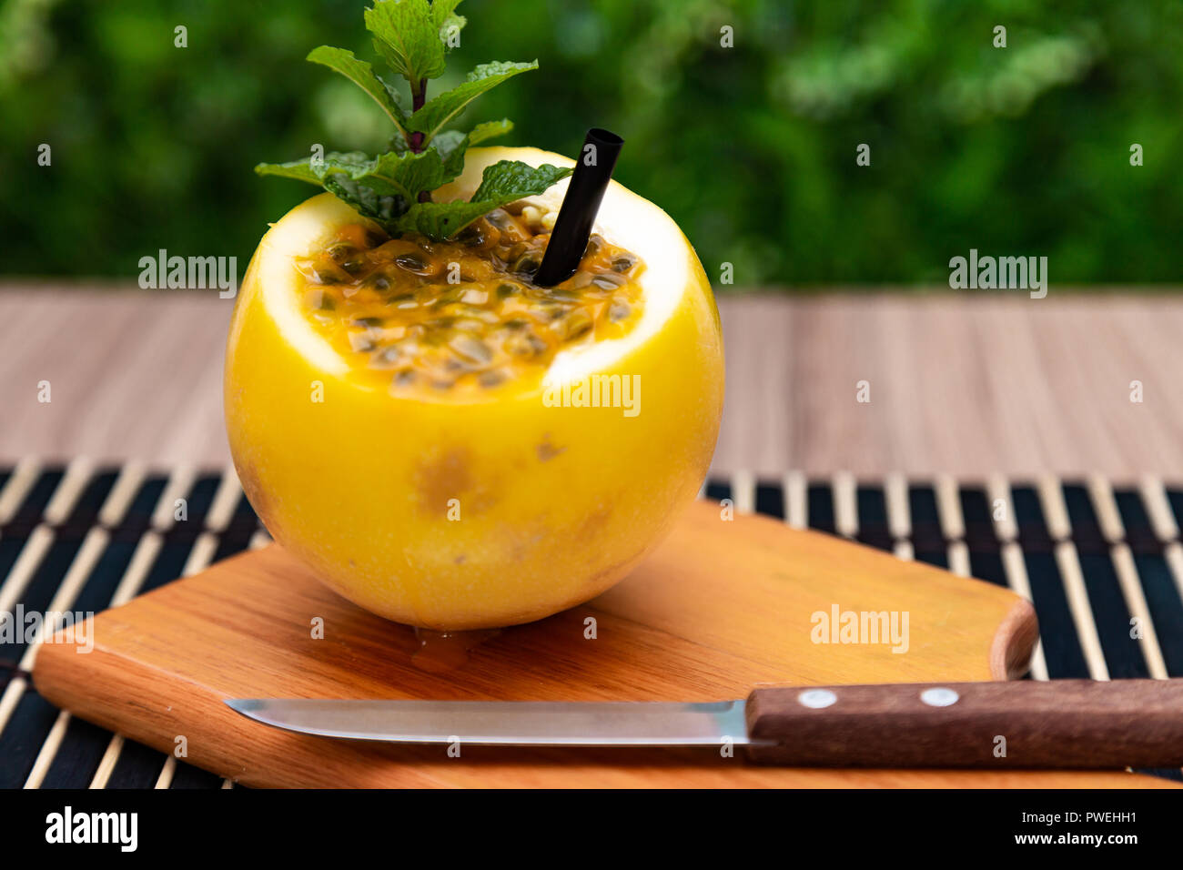 delicious typical Brazilian maracuja drink Stock Photo - Alamy