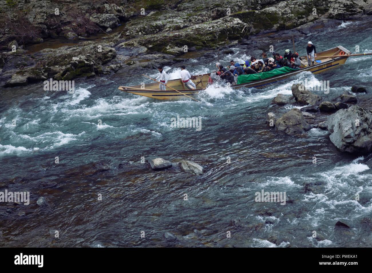 Hozugawa river sightseeing cruise boat ride, Hozugawa Kudari, from ...