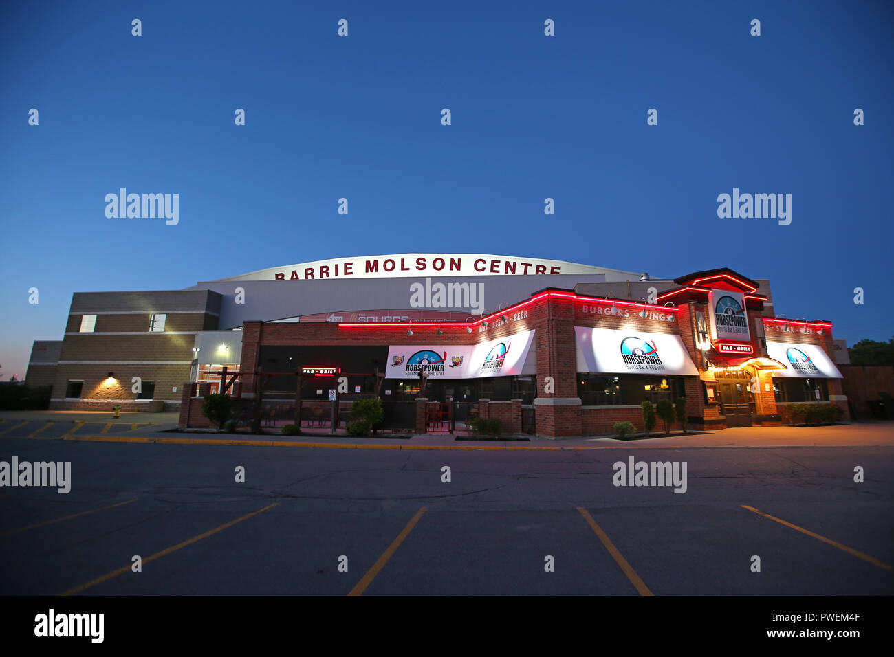 Barrie Molson Centre - Home of the Barrie Colts - OHL Stock Photo - Alamy