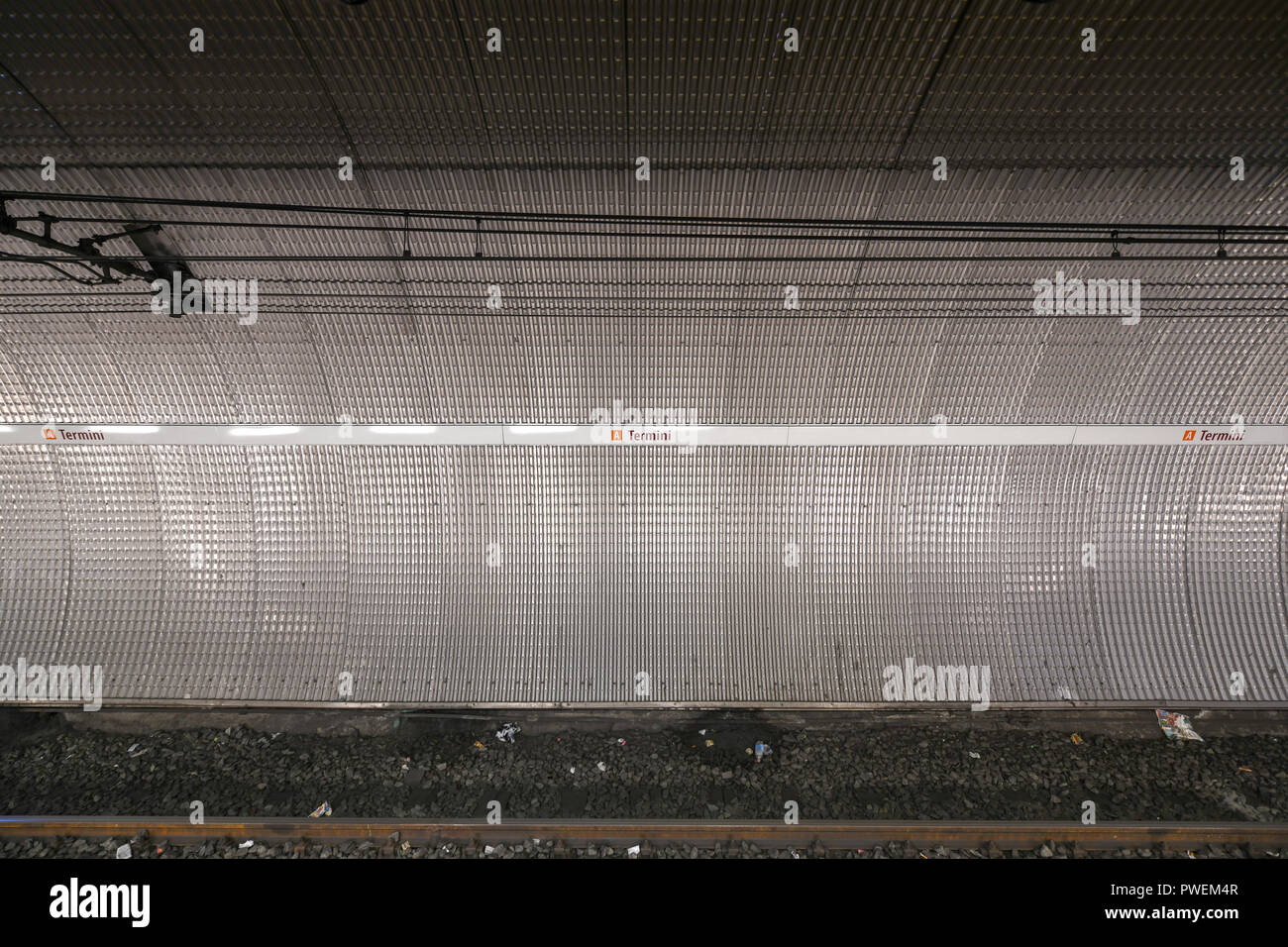 Rome, Italy - March 25, 2018: Termini (Terminal) Metro Station, the ...
