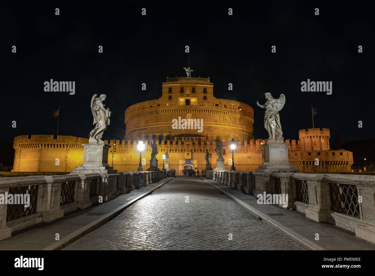 Castel Sant'Angelo or Castle of Holy Angel, Rome, Italy. Castel Sant ...
