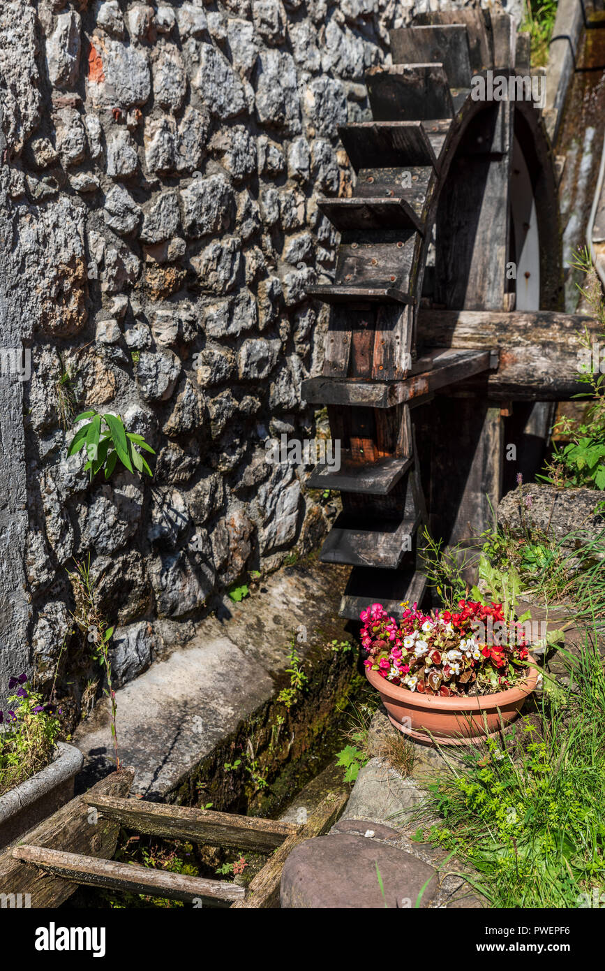 Ancient mills and characteristic dwellings of Illegio. Carnia, Friuli ...