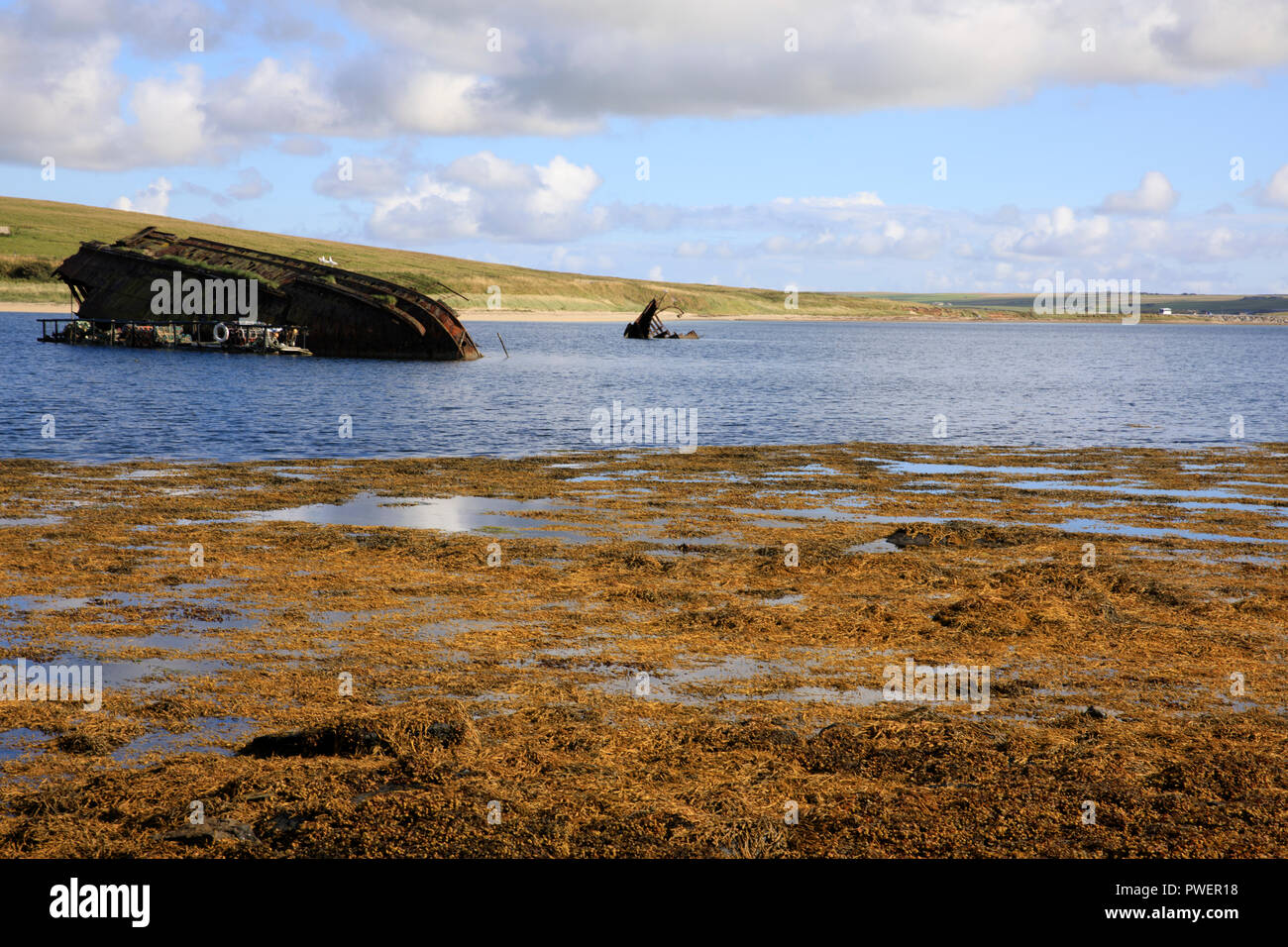 World War II boat intentionally sunk to protect the natural harbour of ...