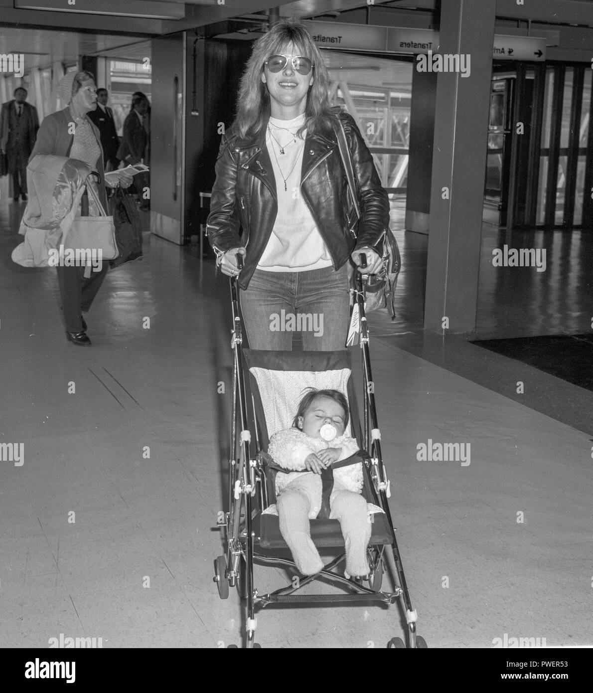 Suzi Quattro with husband Len Tuckey and daughter Laura arriving at ...