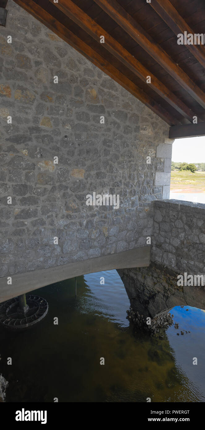 Tidal mill of Santoña marsh Stock Photo - Alamy