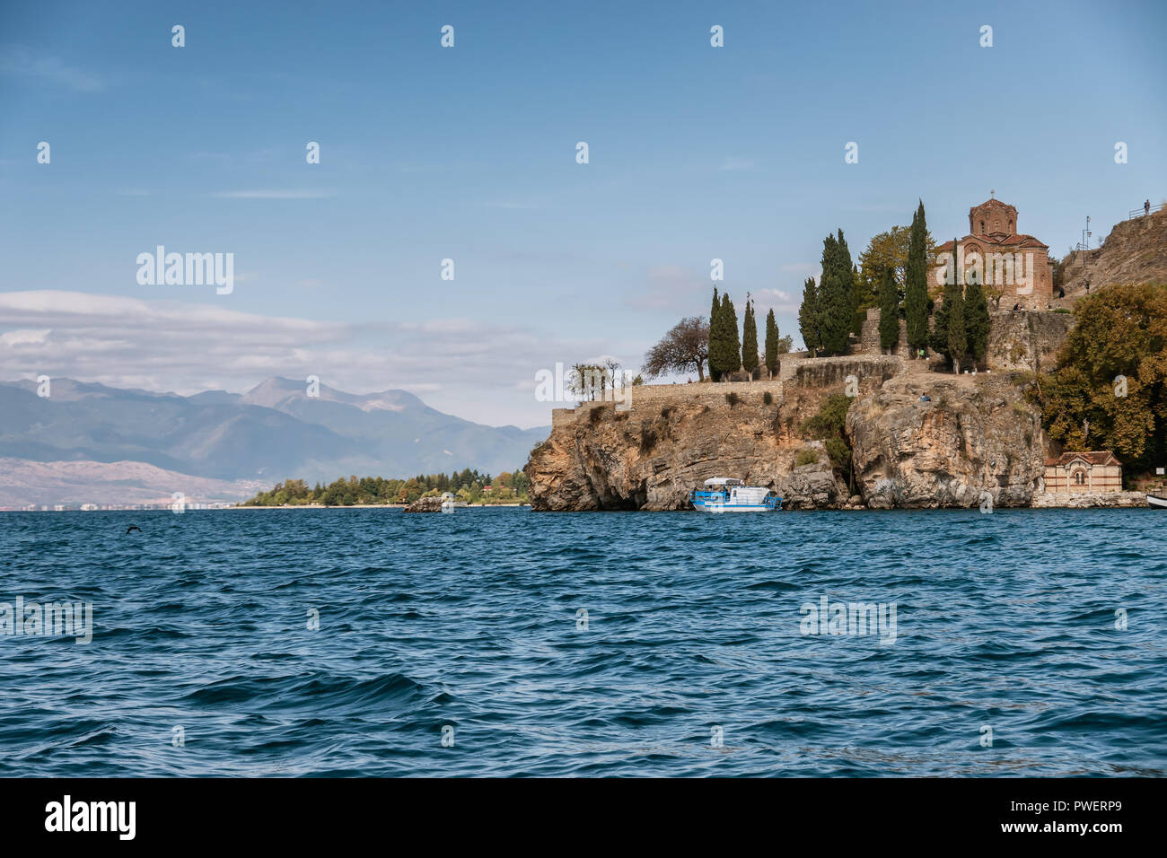 Saint John the Theologian Kaneo from the lakeside Ohrid, Macedonia ...