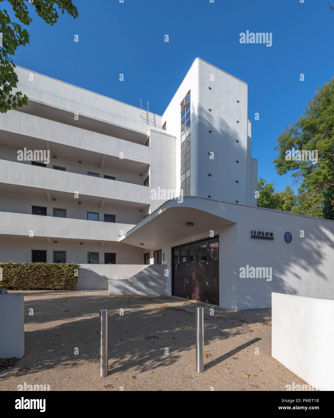 The Isokon Building - also known as Lawn Road Flats - opened in 1934 ...