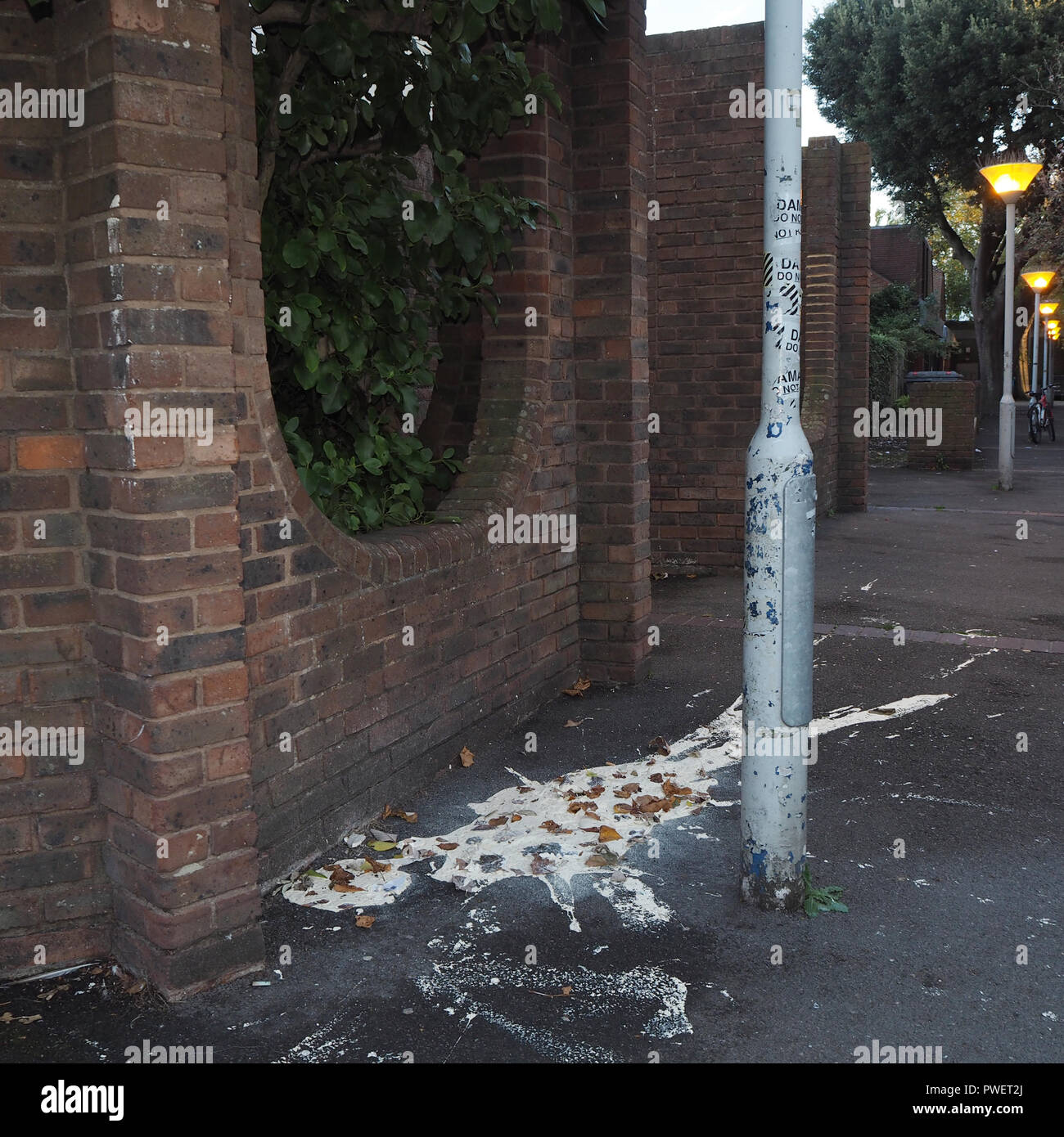 White paint coating the pathway hi-res stock photography and images - Alamy
