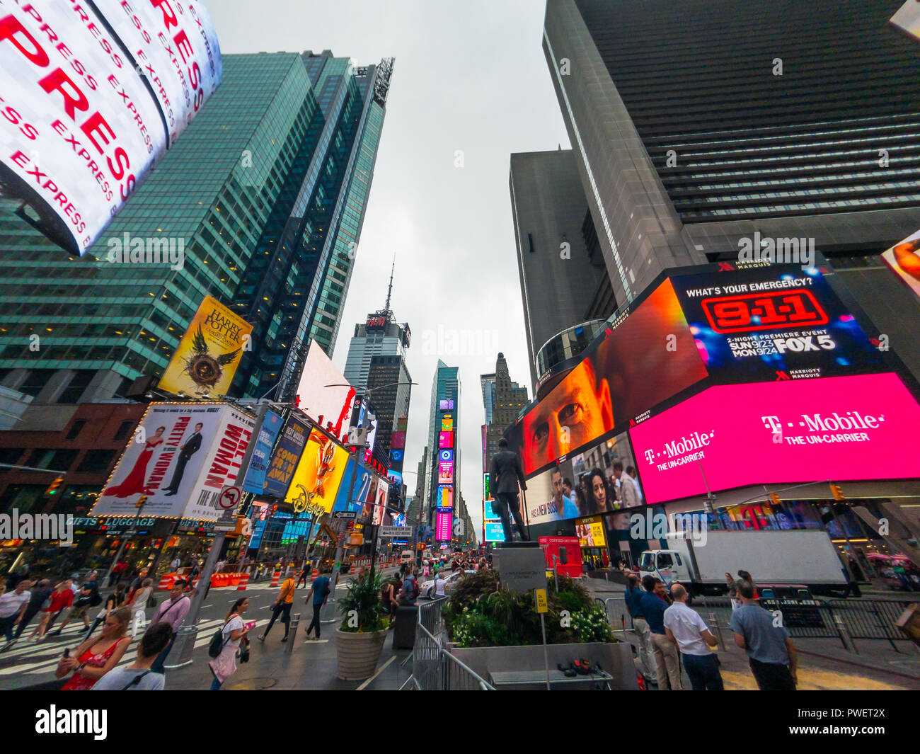 Time Square day time cityscape Stock Photo - Alamy