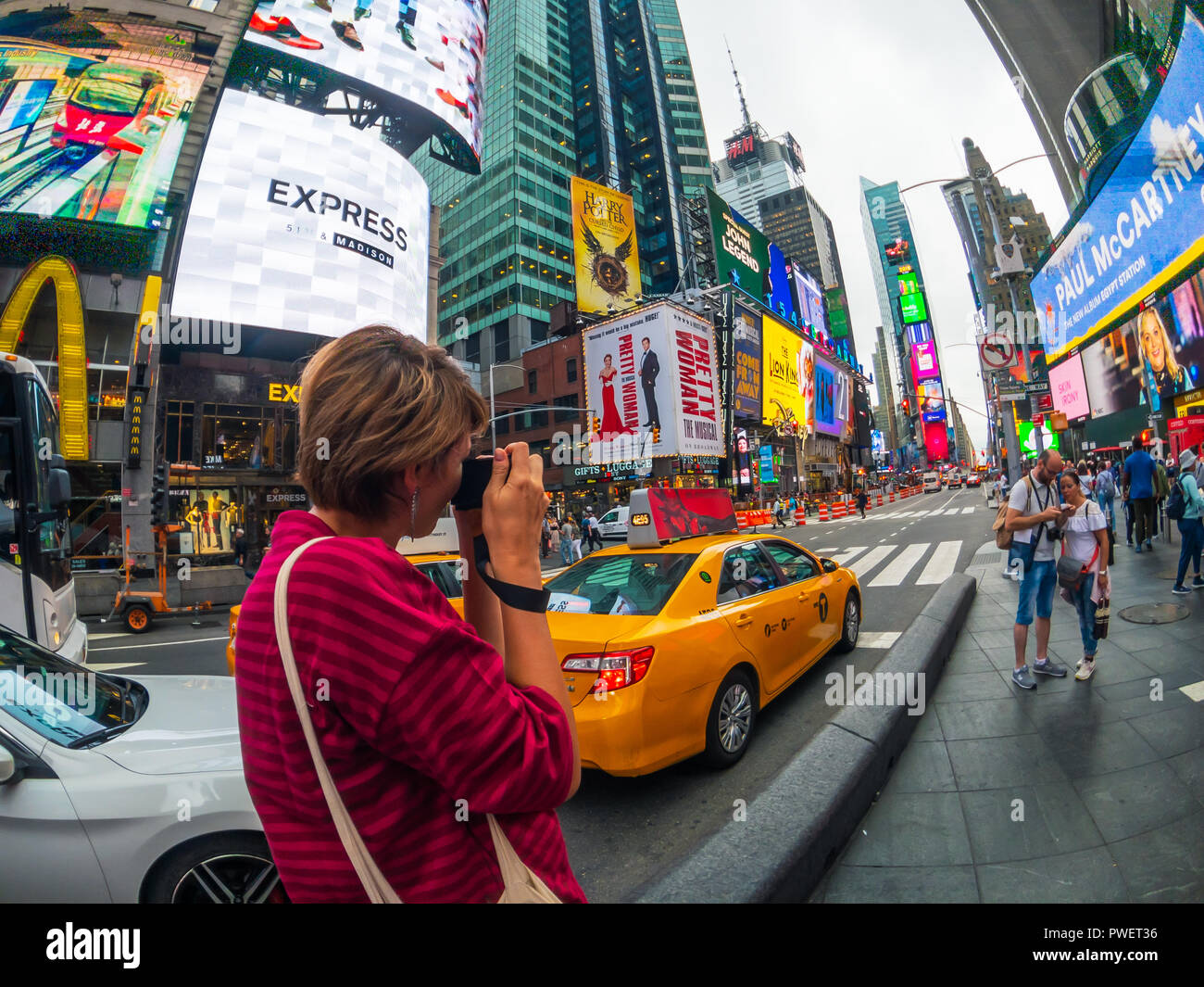 Time Square day time cityscape Stock Photo - Alamy