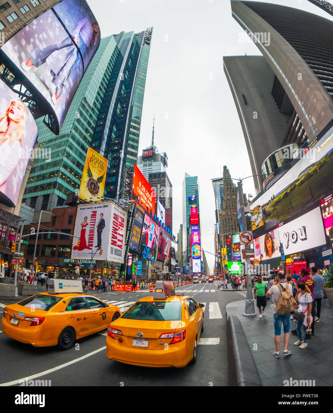 Time Square day time cityscape Stock Photo - Alamy