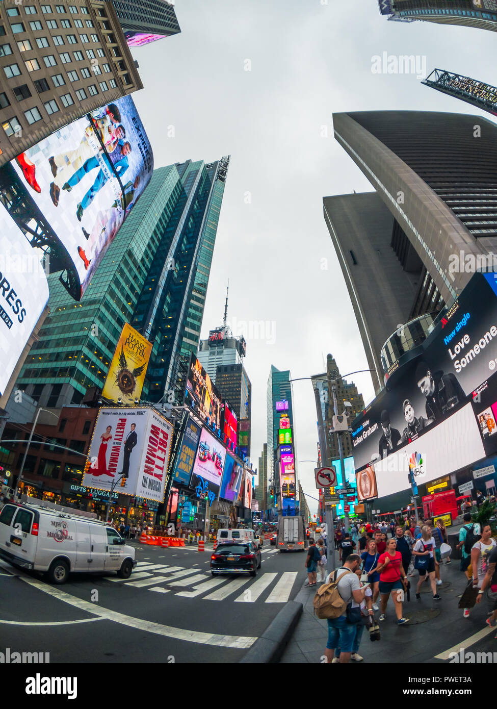 Time Square day time cityscape Stock Photo - Alamy