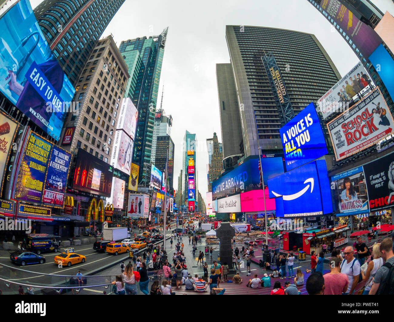 Time Square day time cityscape Stock Photo - Alamy
