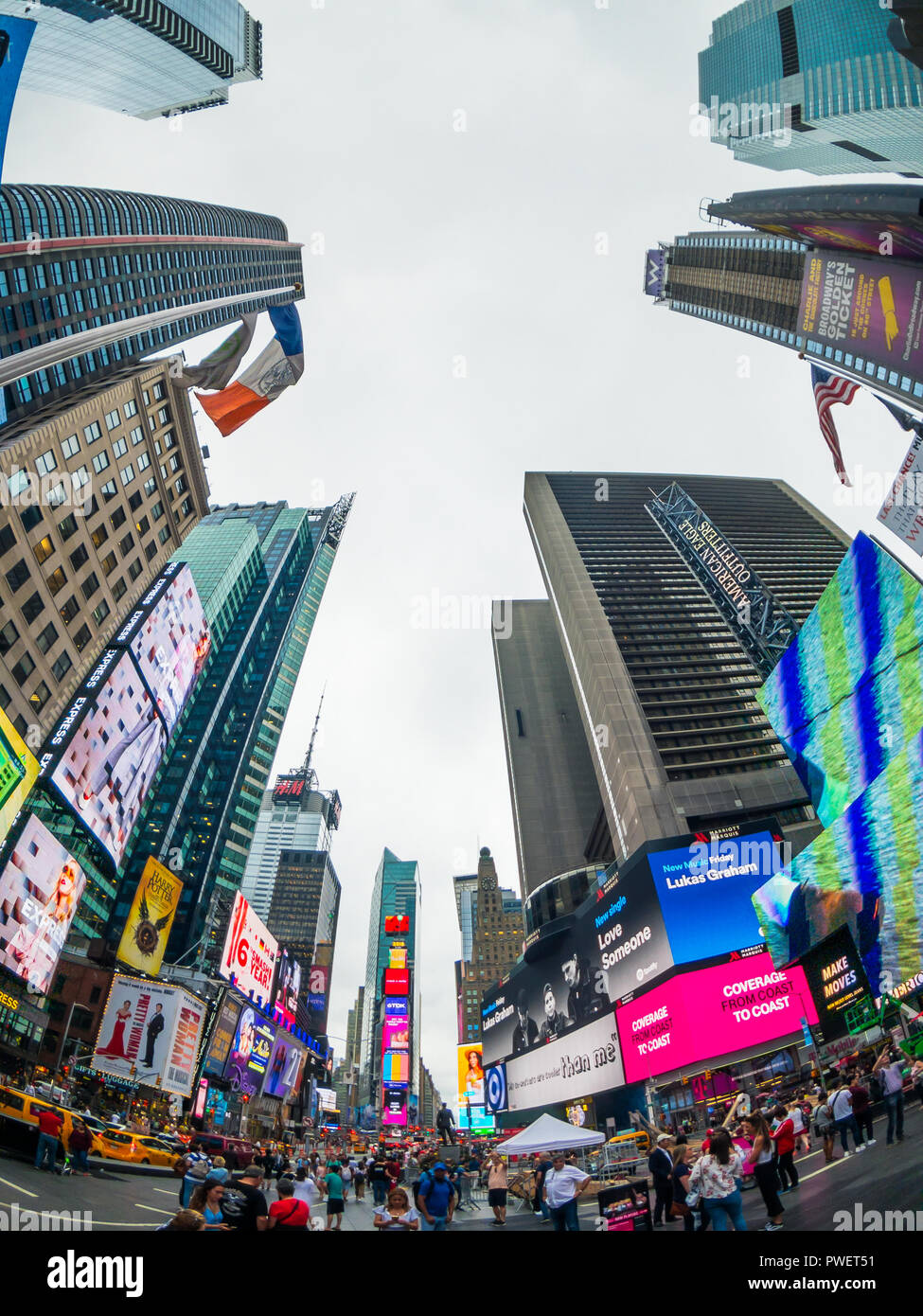 Time Square day time cityscape Stock Photo - Alamy