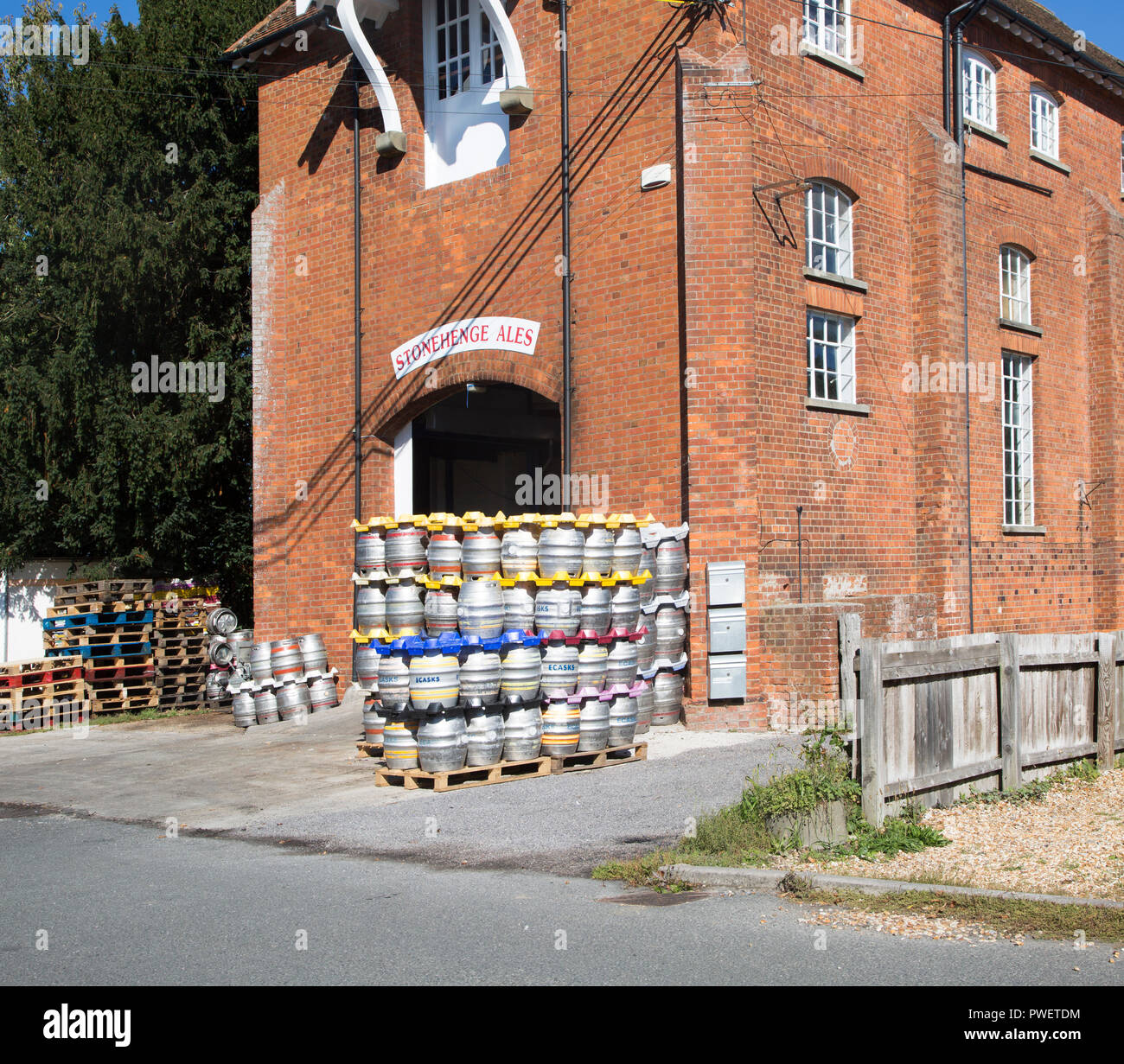 Stonehenge Ales brewery, Netheravon, Wiltshire, England, UK in old ...