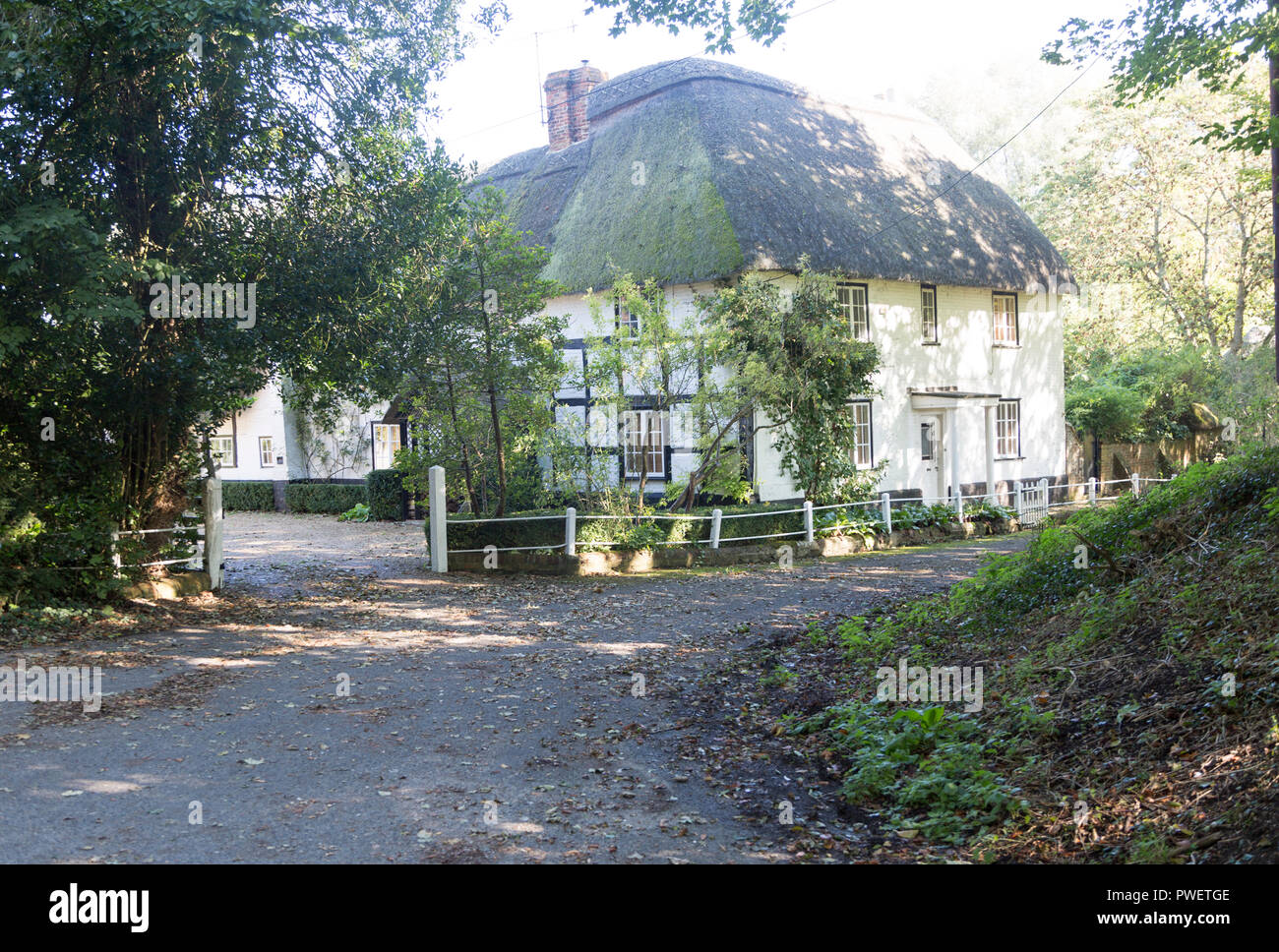 Thatched historic country house, Fifield, near Netheravon, Wiltshire ...