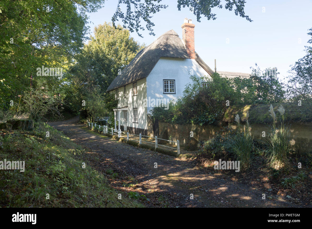 Thatched historic country house, Fifield, near Netheravon, Wiltshire ...