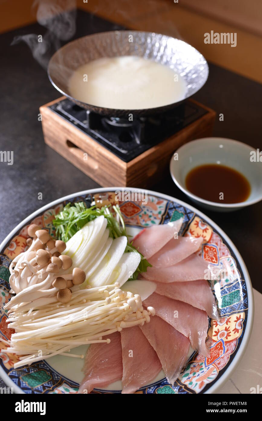 Japanese hot pot of Sushiyanojoukou Stock Photo - Alamy