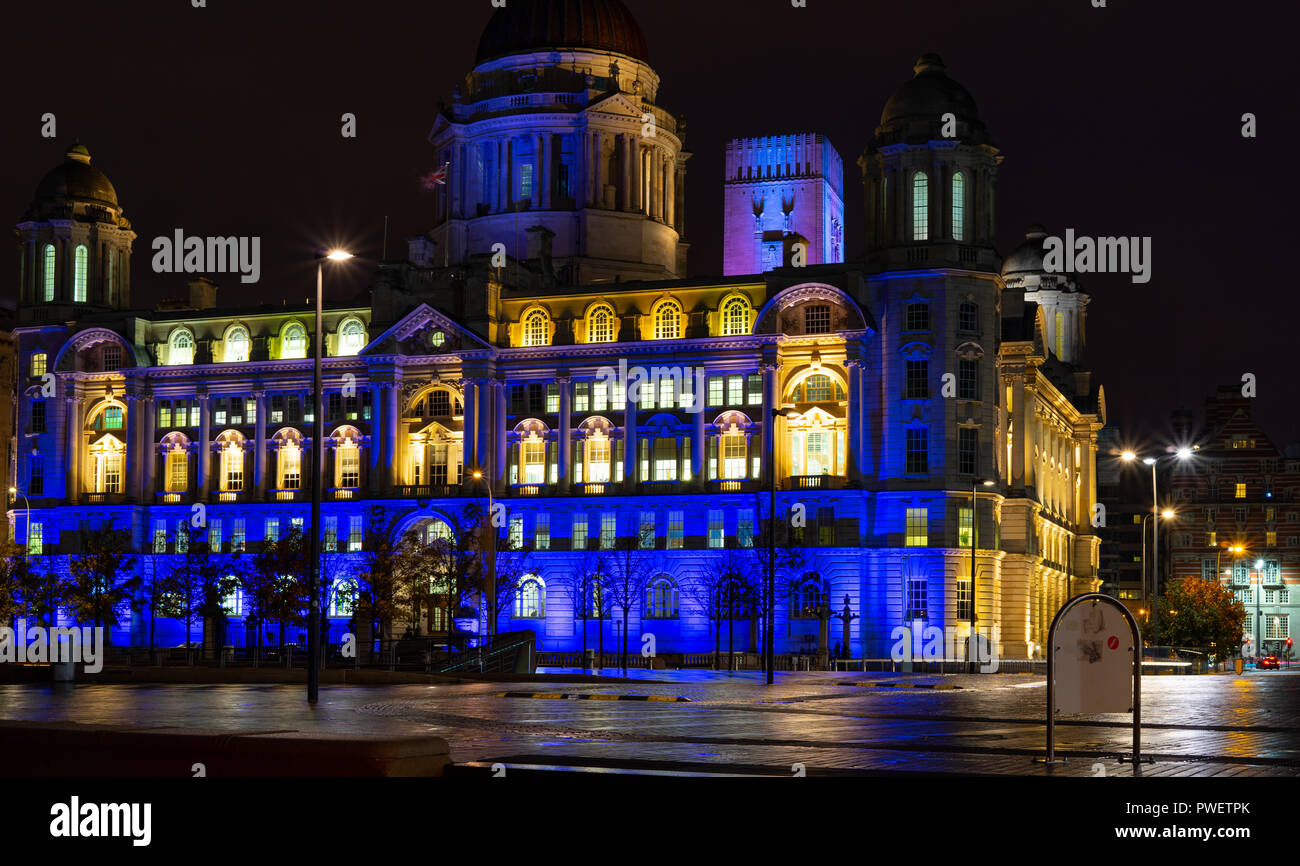 The Mersey Docks and Harbour Board Building on Liverpool's Pier Head ...