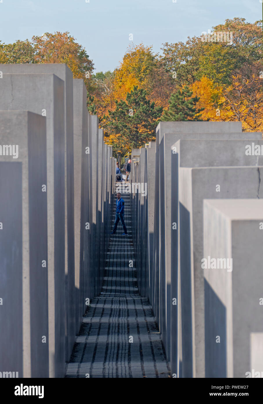 The Memorial to the Murdered Jews of Europe also known as the Holocaust ...