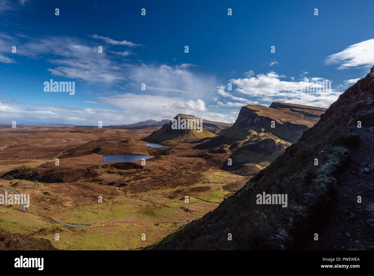 The Quiraing, Trotternish Ridge, Isle of Skye, Scotland, Uk Stock Photo ...
