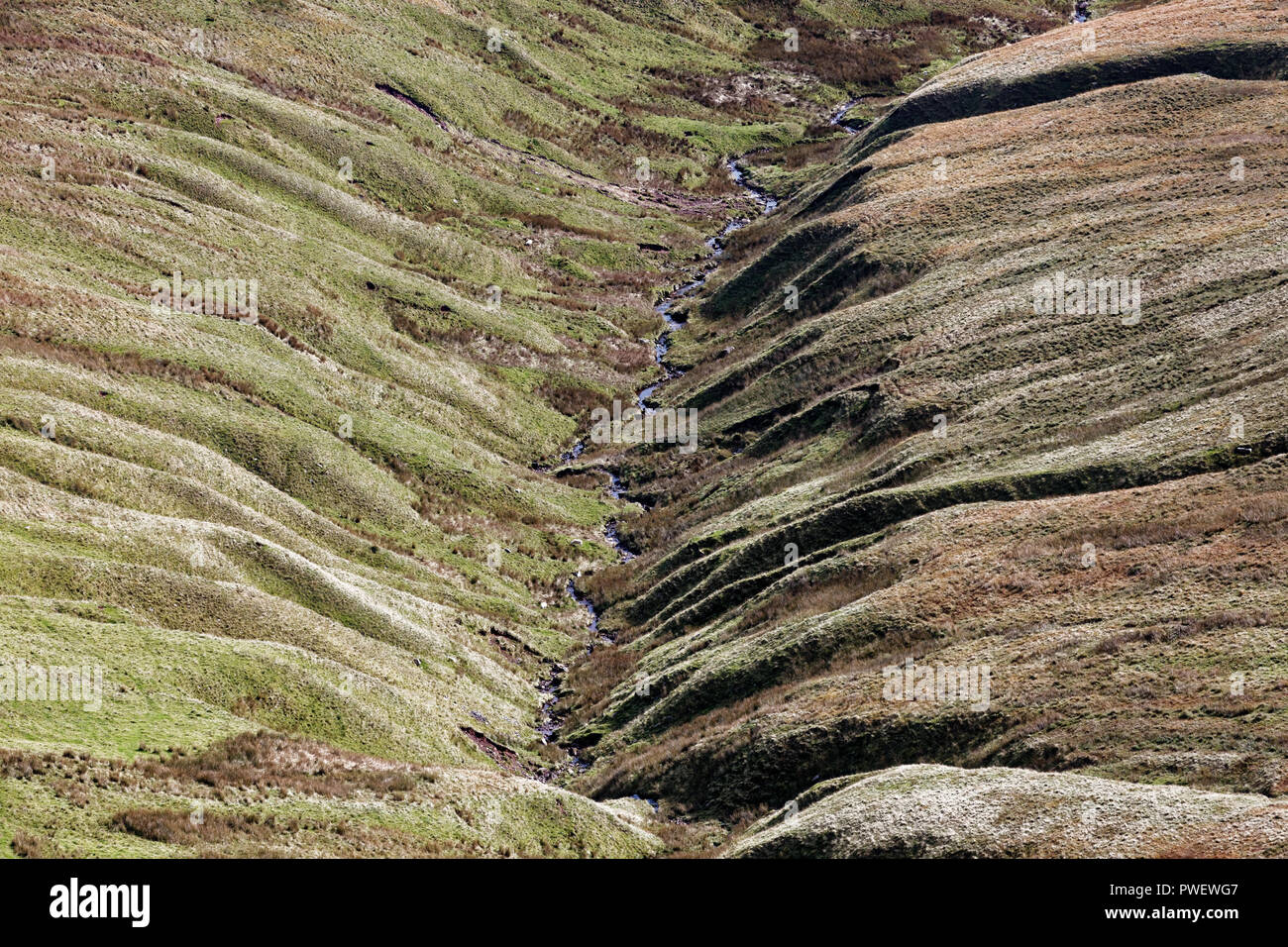 Pictured: One of the streams. Re: Views of the Brecon Beacons in mid ...