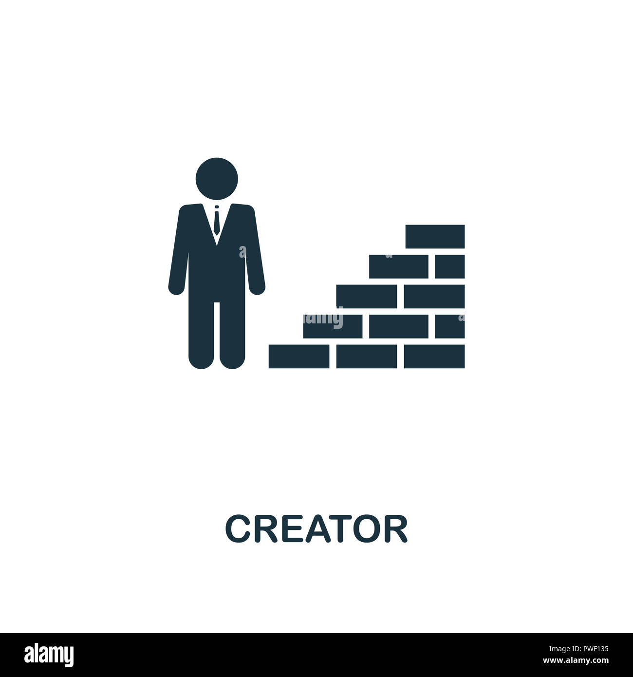 Creator icon. Premium style design from crowdfunding collection. UX and ...