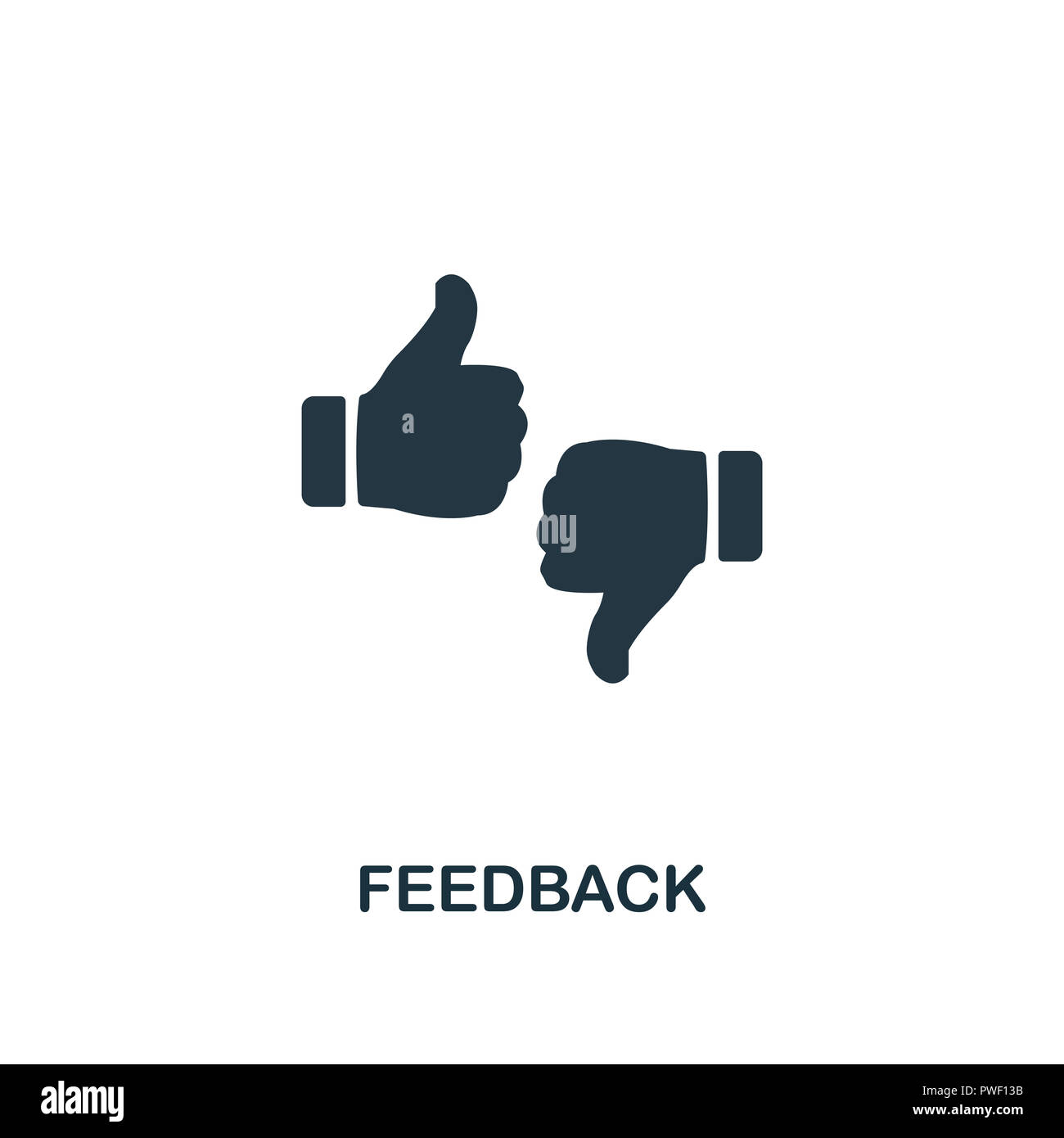 Feedback icon. Premium style design from crowdfunding collection. UX ...