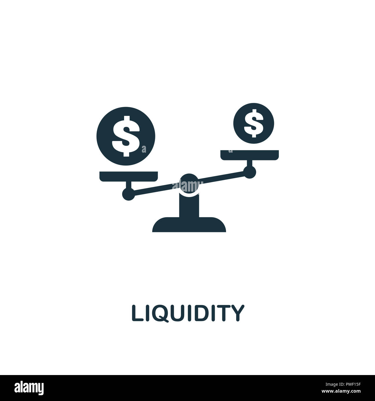 Liquidity icon. Premium style design from crowdfunding collection. UX ...