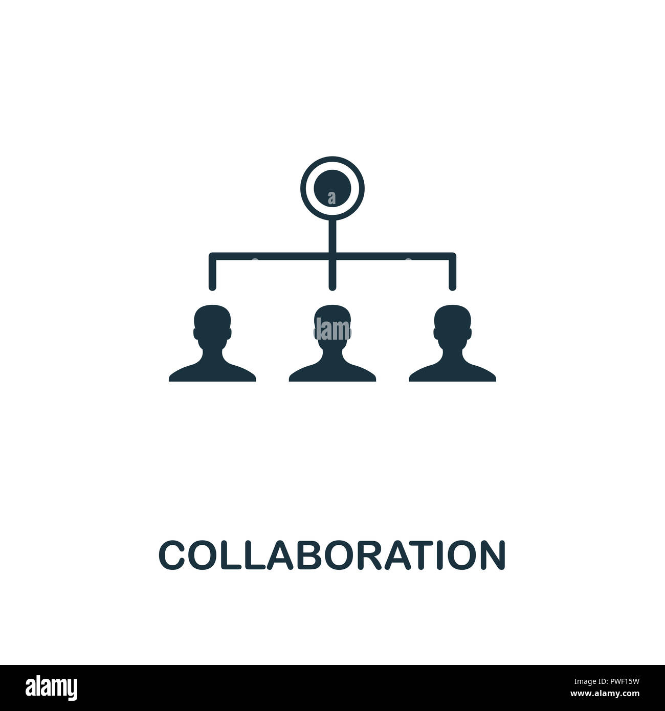 Collaboration icon hi-res stock photography and images - Alamy