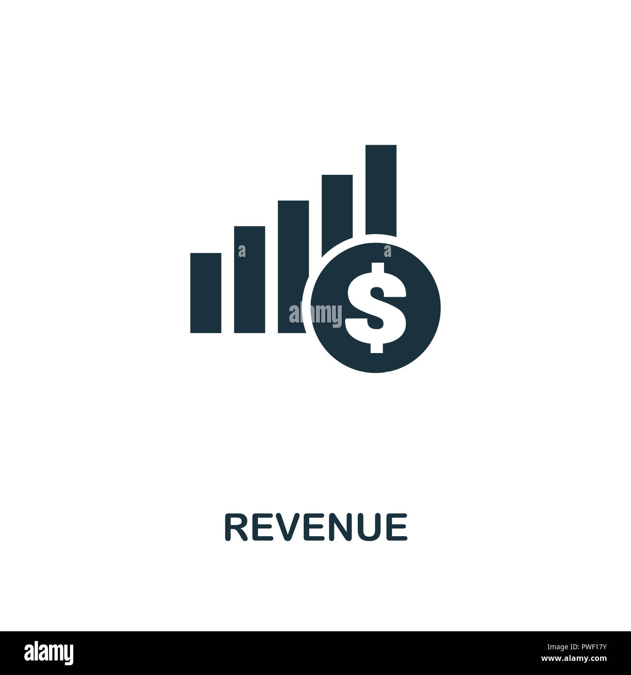 Revenue icon. Premium style design from crowdfunding collection. UX and ...