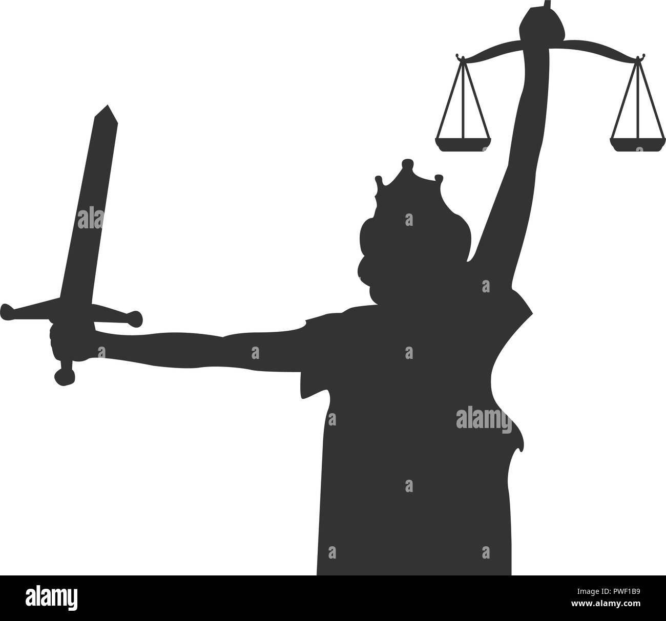 Lady justice figure Stock Vector Images - Alamy