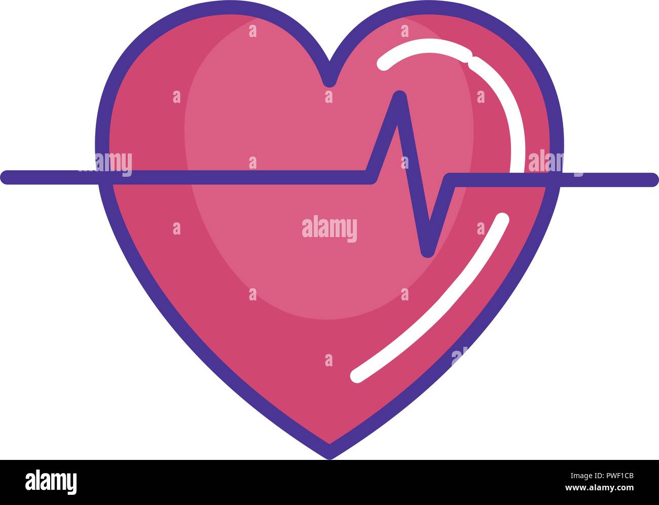 heart cardiology isolated icon vector illustration design Stock Vector ...