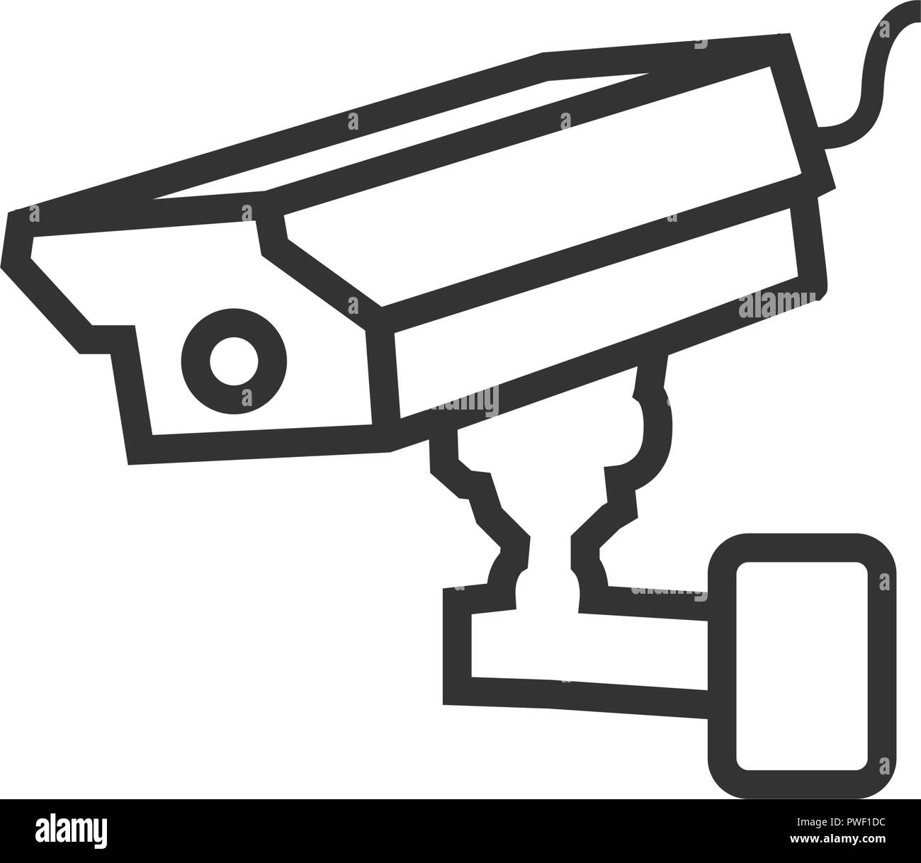 Cctv camera vector vectors Black and White Stock Photos & Images - Alamy
