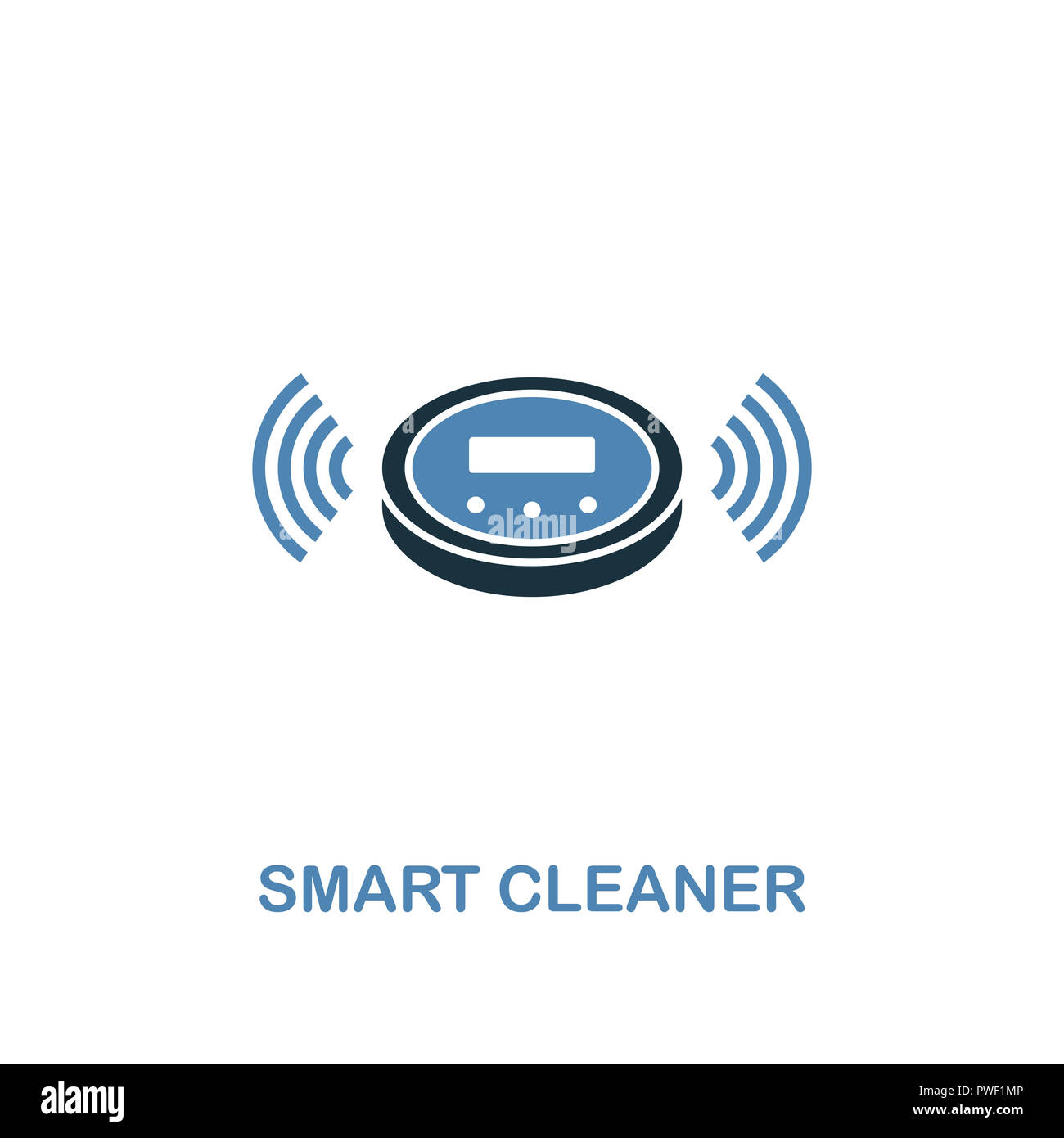 Smart Cleaner icon in two colors design. Premium style from smart ...