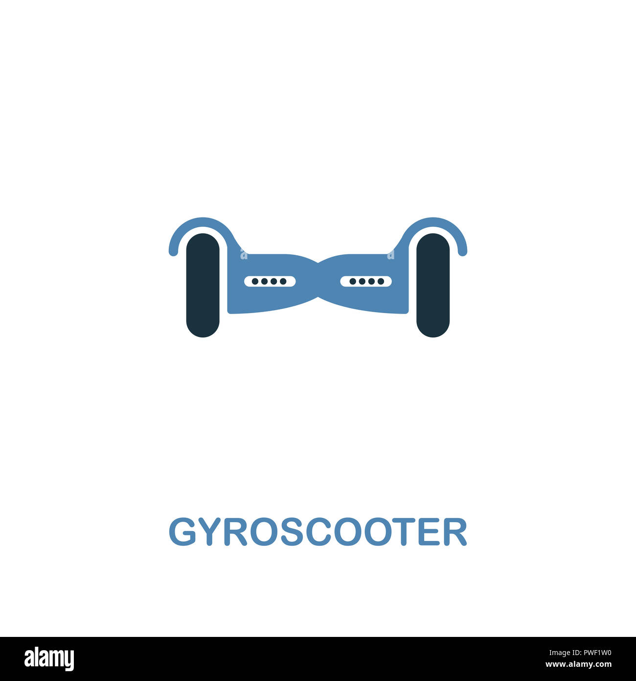 Gyroscooter icon in two colors design. Premium style from smart devices ...